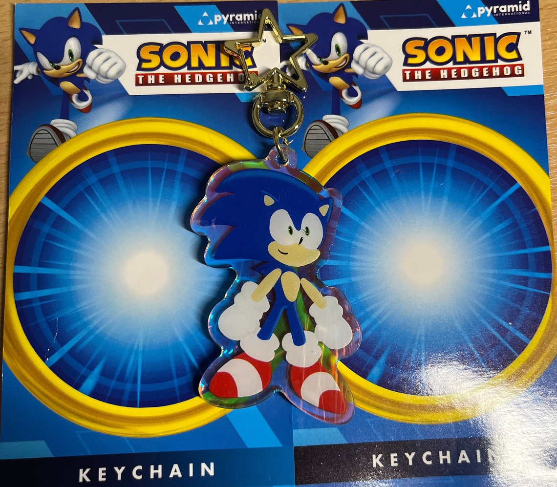 Sonic the Hedgehog Keychain - Etsy