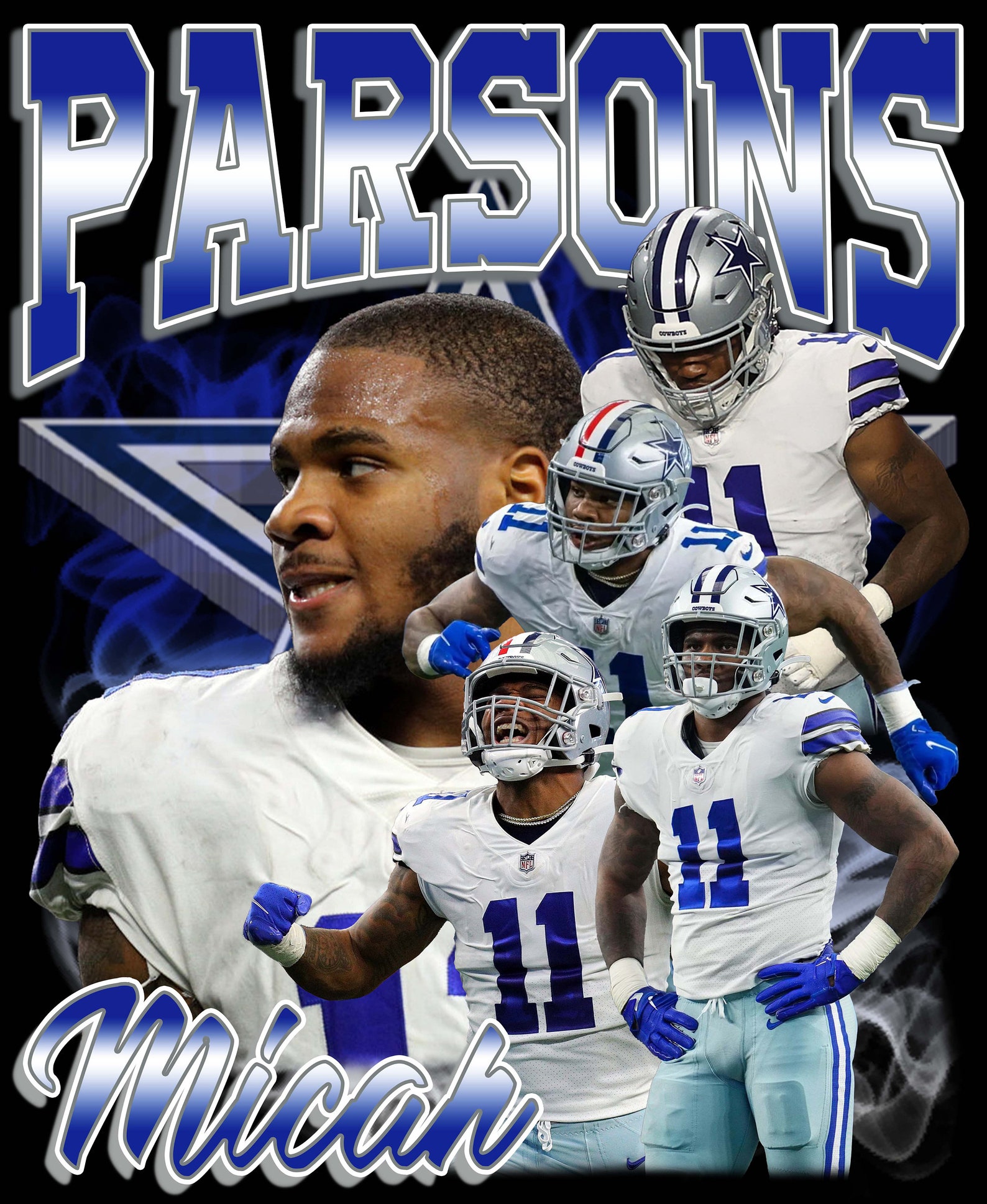 Micah Parsons T Shirt Design PNG Instant Download 300 Dpi - Etsy