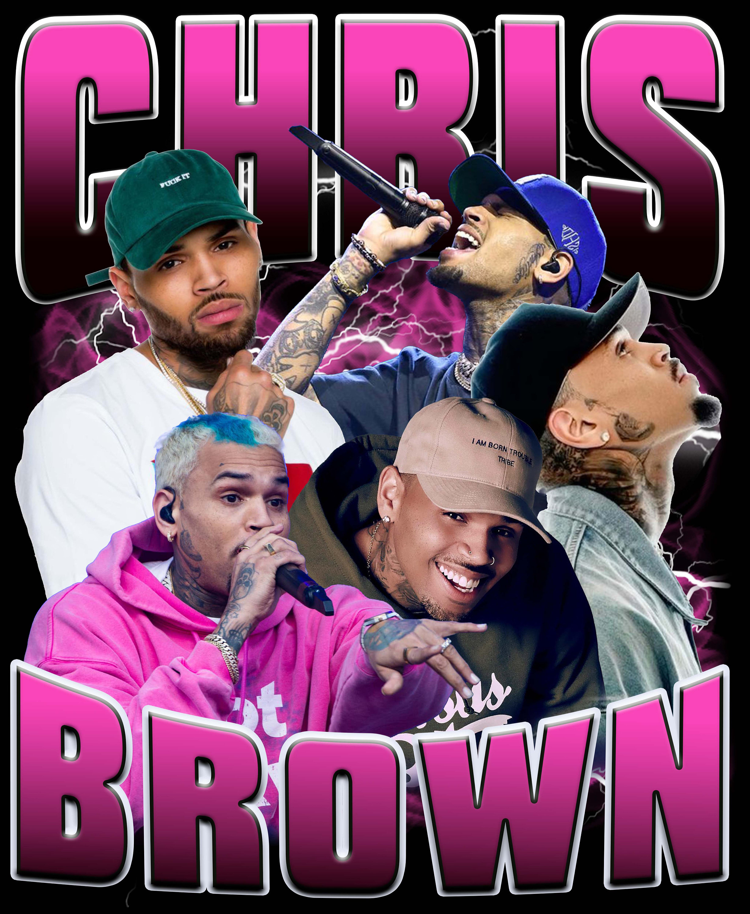 Chris Brown T Shirt Design PNG Instant Download 300 Dpi - Etsy