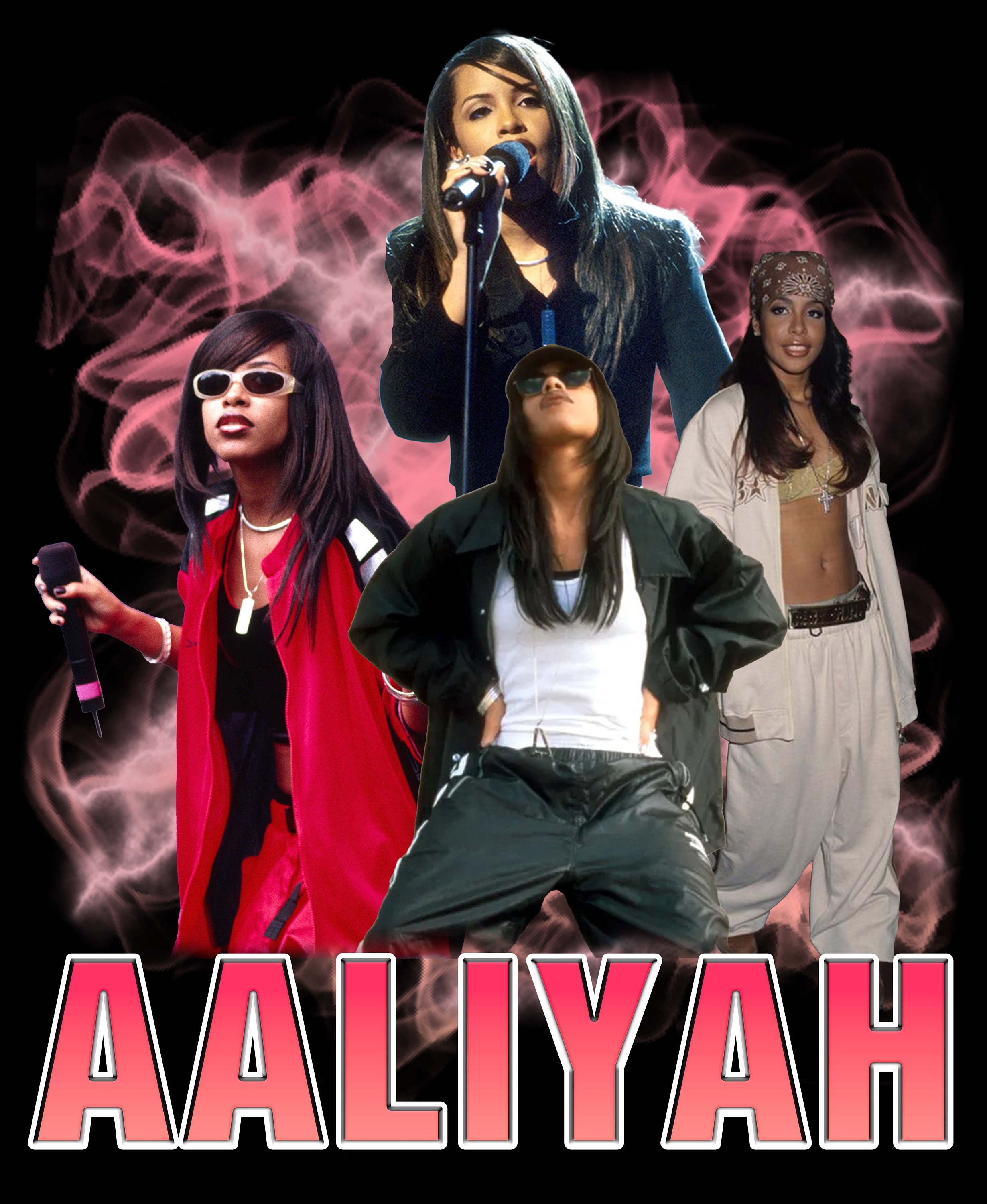 Aaliyah T Shirt Design PNG Instant Download 300 Dpi - Etsy