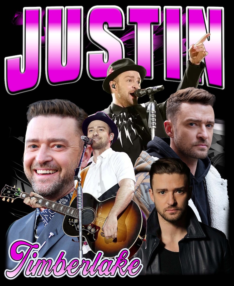 Justin Timberlake T Shirt Design PNG Instant Download 300 Dpi - Etsy