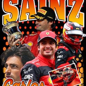 Carlos Sainz T Shirt Design PNG Instant Download 300 Dpi - Etsy