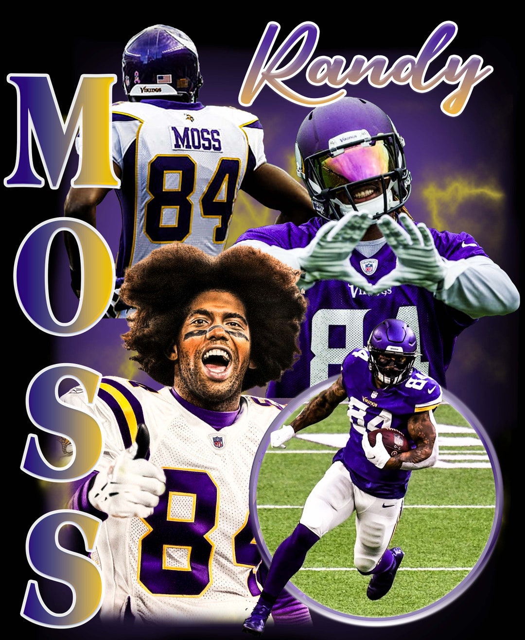 Randy Moss T Shirt Design PNG Instant Download 300 Dpi - Etsy