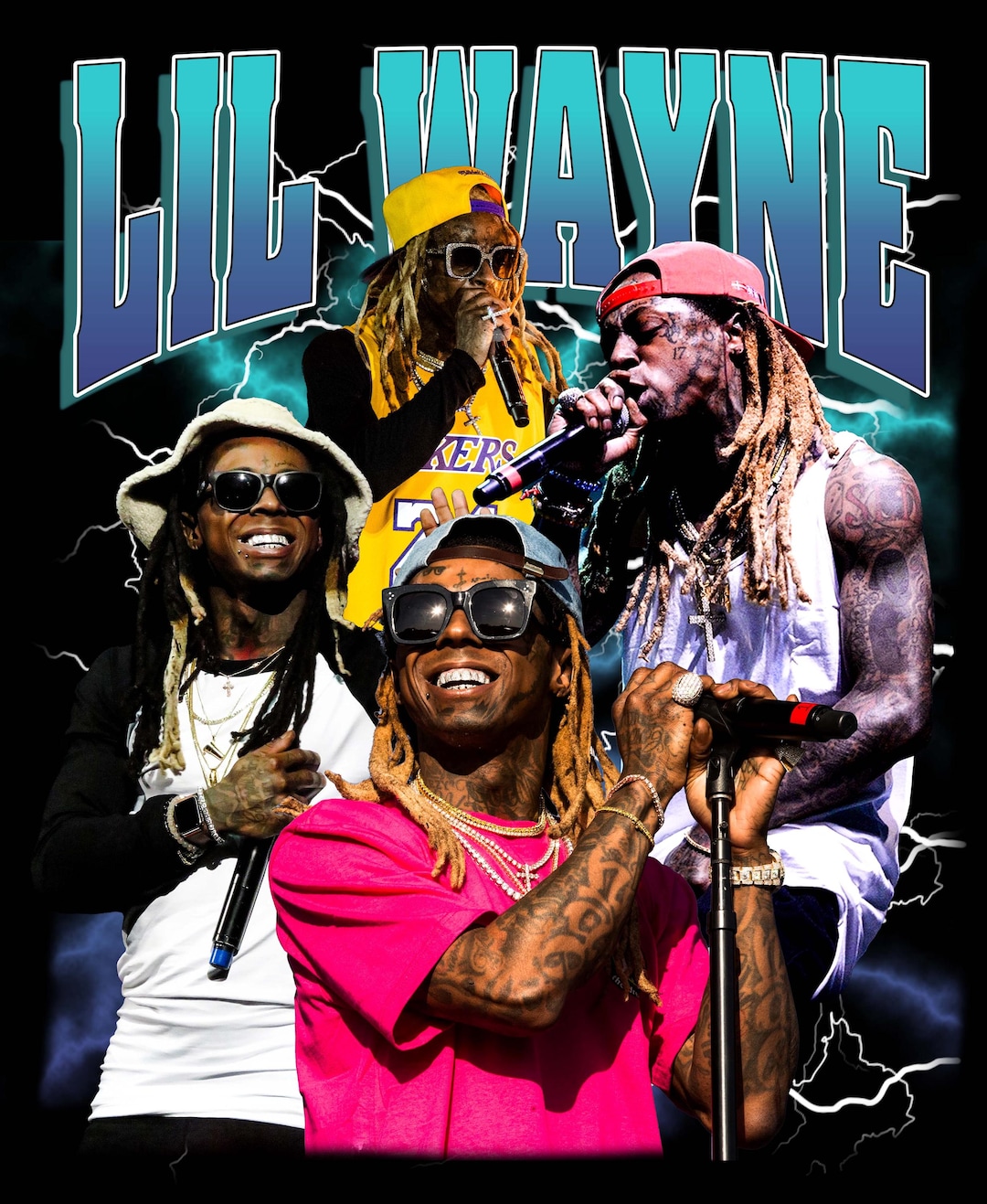 Lil Wayne T Shirt Design PNG Instant Download 300 Dpi - Etsy