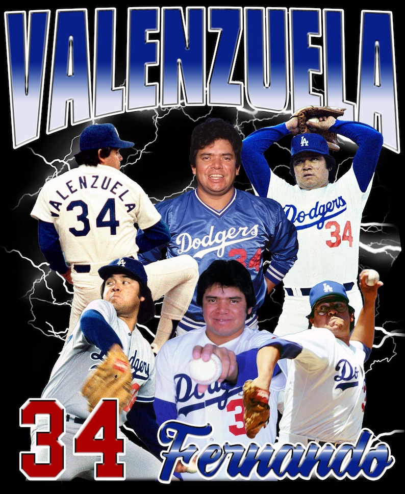 Fernando Valenzuela T Shirt Design PNG Instant Download 300 Dpi - Etsy
