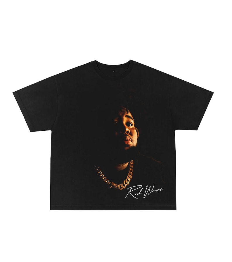 Rod Wave PNG T-SHIRT rap Tee Jumbo Graphic Print Savage Mode rare Hip ...