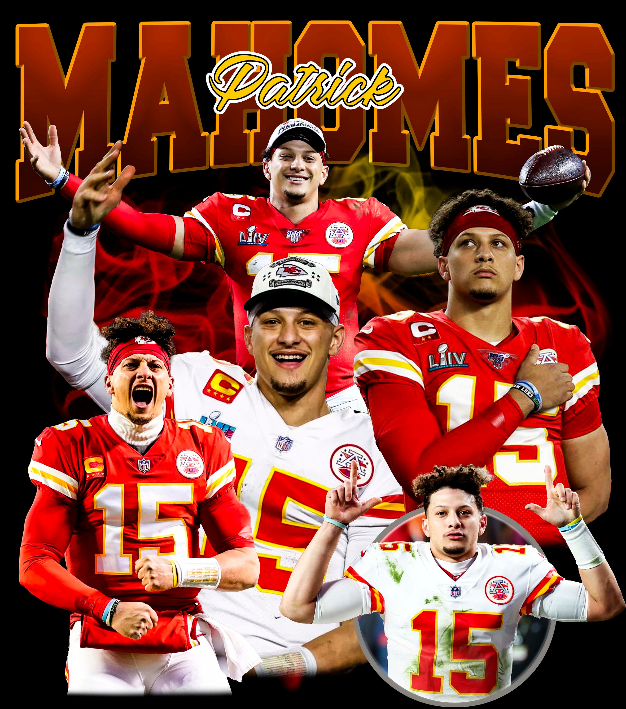 Patrick Mahomes T Shirt Design PNG Instant Download 300 Dpi - Etsy