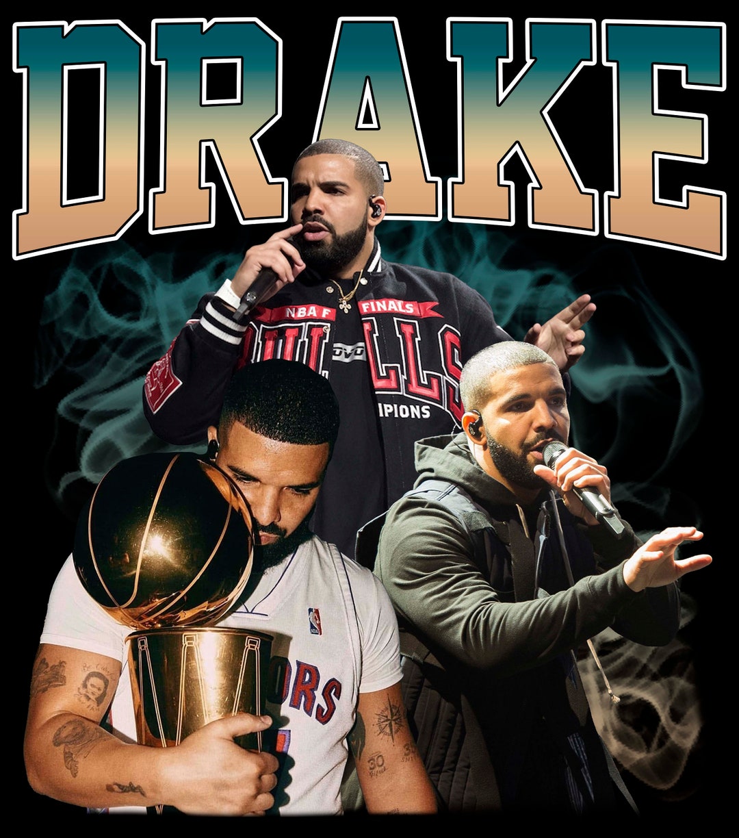 Drake PNG T-SHIRT |rap Tee Jumbo Graphic Print Savage Mode |rare Hip ...