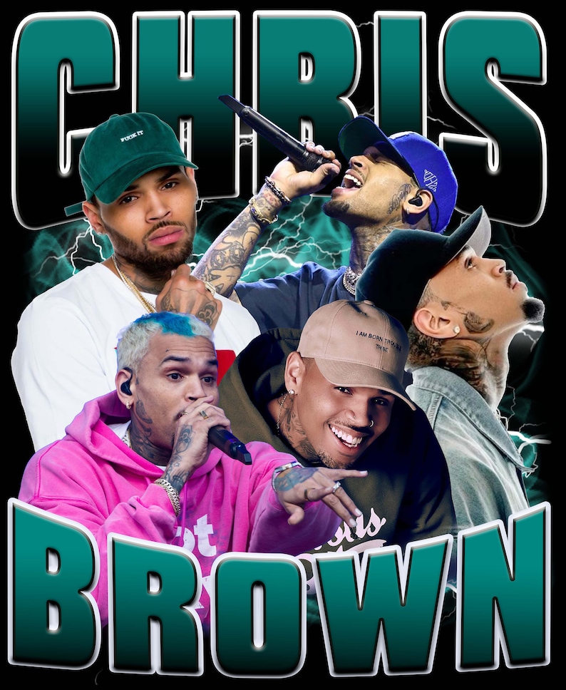Chris Brown T Shirt Design PNG Instant Download 300 Dpi - Etsy