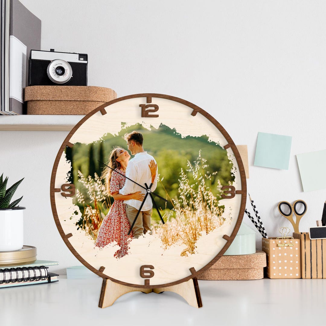 Customized Photo Clock, Wooden Clocks, Memorial Clocks,home Decoration ...