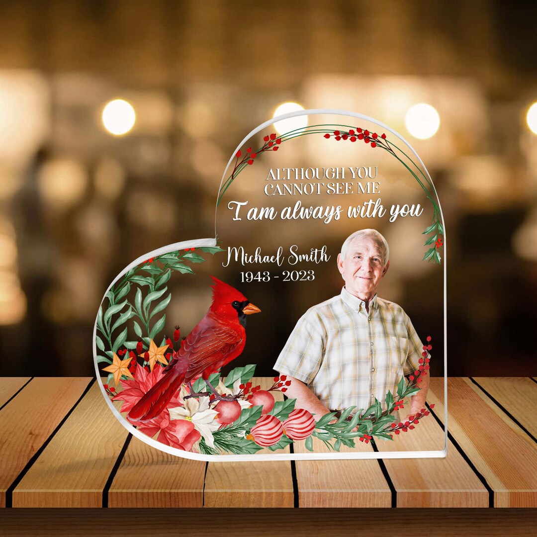 I Am Always With You Memorial Heart Plaque, Personalized Memorial Gift ...