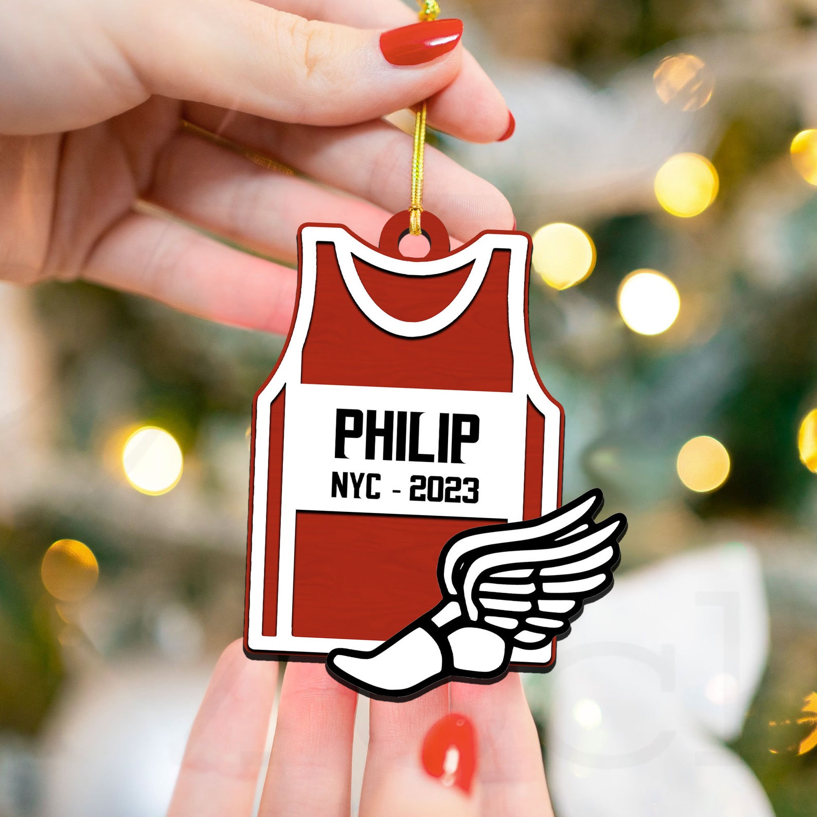 Track and Field Ornament, Cross Country Wood Ornament, Track Ornament ...