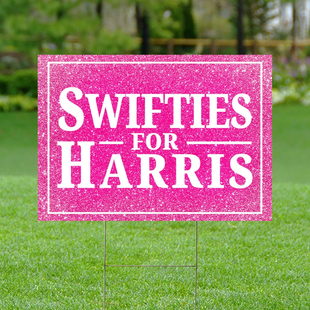 Swifties for Harris 2024, Harris Walz 2024 Yard Sign, Voting Kamala ...