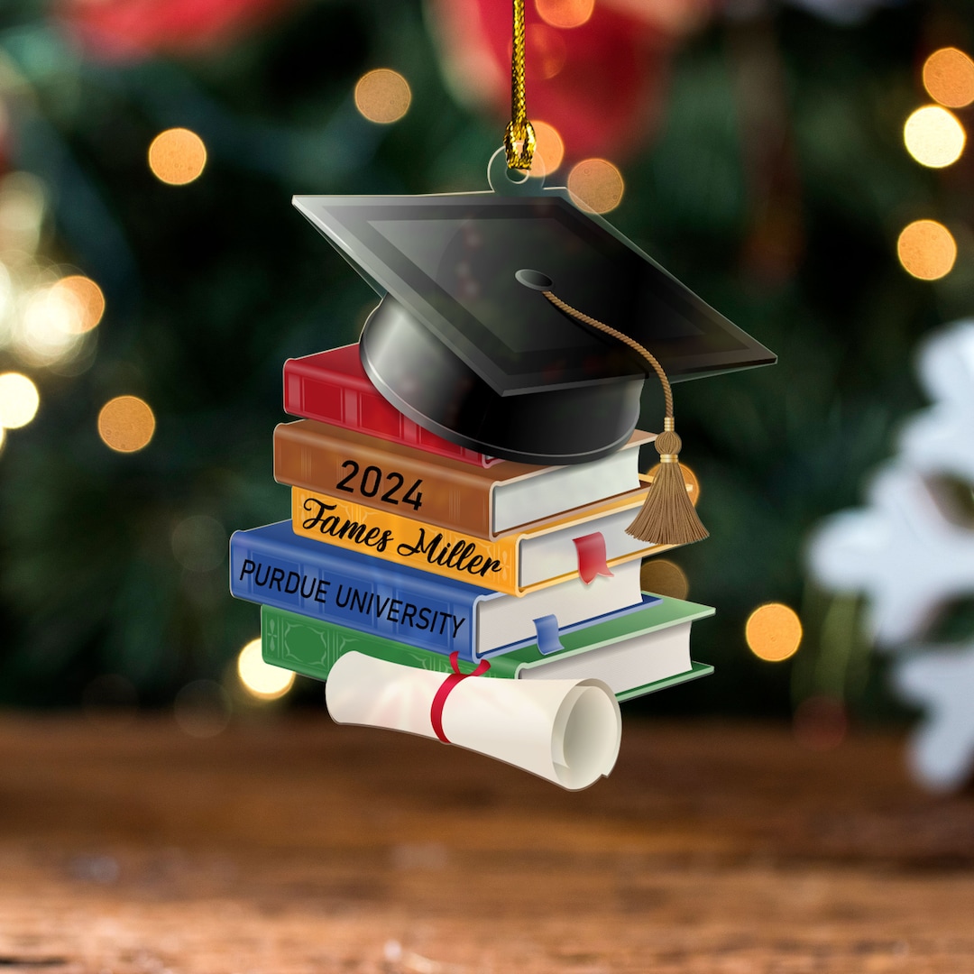 Custom Graduation Ornament, Class of 2024 Ornament, Personalized ...