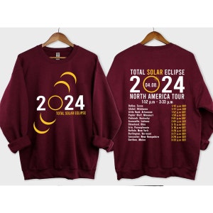 Solar Eclipse T-shirt - Solar Eclipse 2024 Sweatshirt - April 8th ...