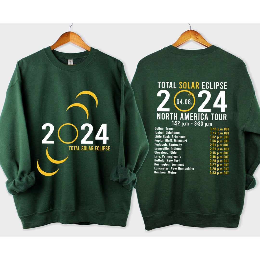 Solar Eclipse T-shirt - Solar Eclipse 2024 Sweatshirt - April 8th ...