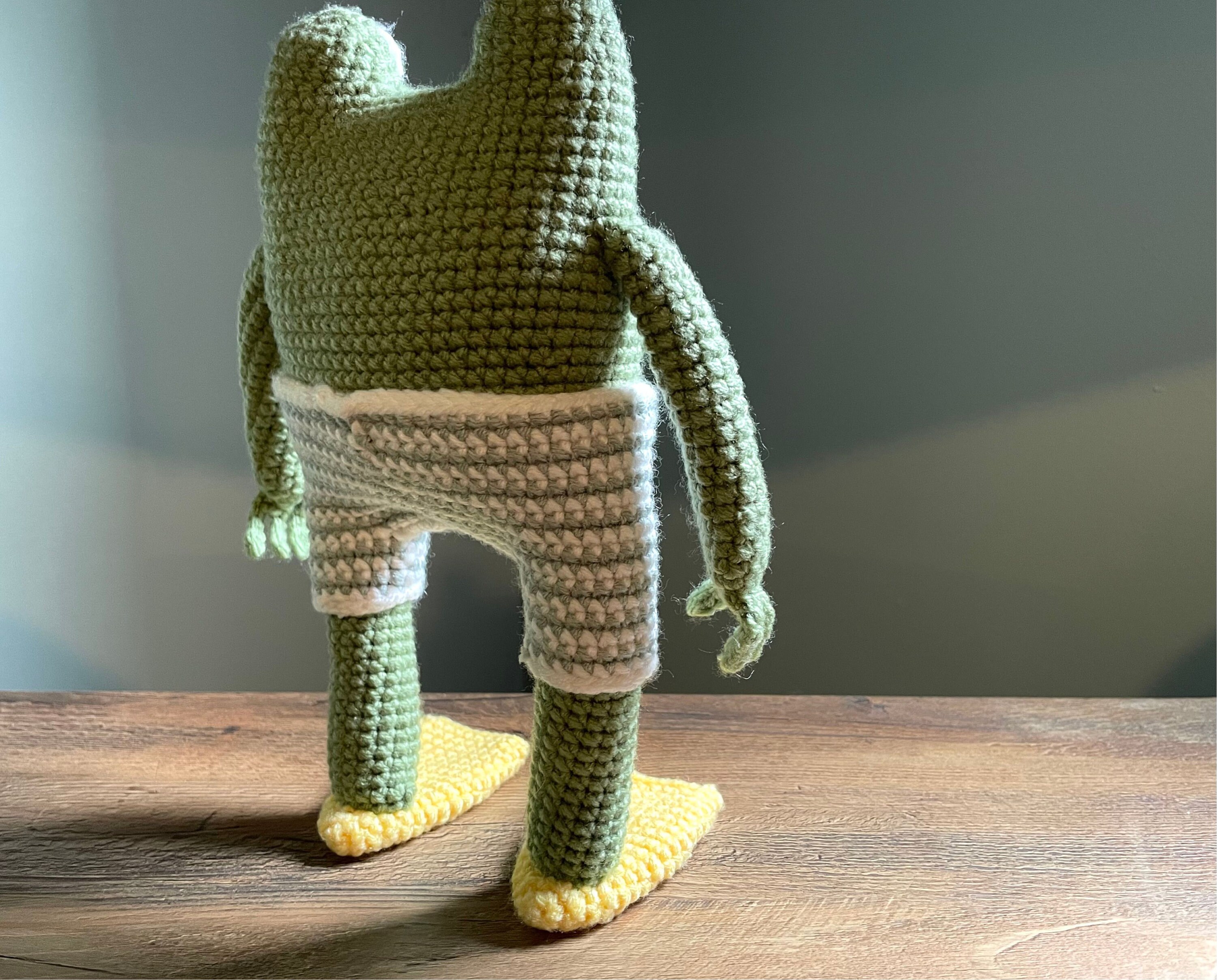 Gregory the Frog and His Shorts Crocheted Stuffed Animal - Etsy