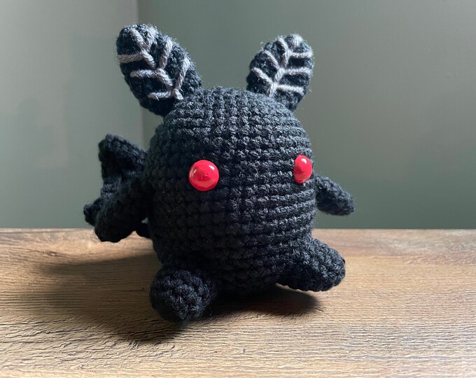Chibi Mothman Crocheted Amigurumi Stuffed Animal - Etsy