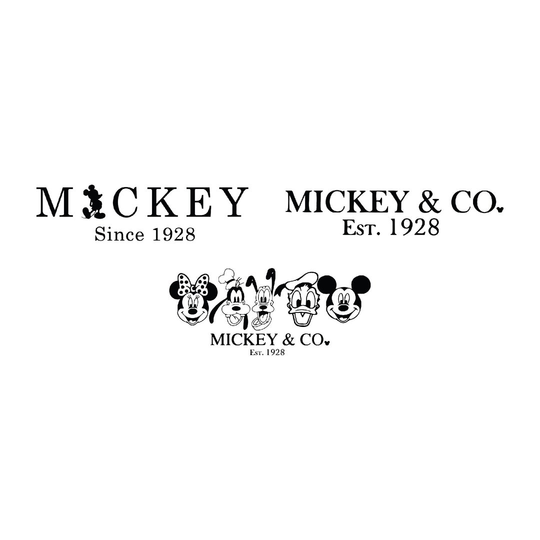 Mickeyy & Co. Est. 1928 SVG, Mouse and Co. Est 1928 Svg, Family ...