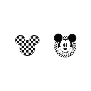 Checkered Mickeyy Svg Png, Checkered Mouse, Mouse and Friends Checkered ...