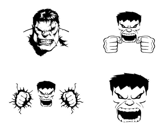 Hulk Fist Logo SVG and PNG Files - Etsy Canada