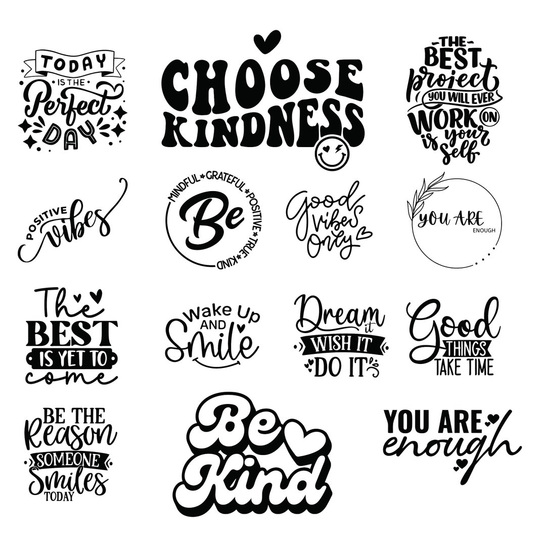 Positive Quote Svg, Self Love Svg, Affirmation Svg, Cute Inspirational ...