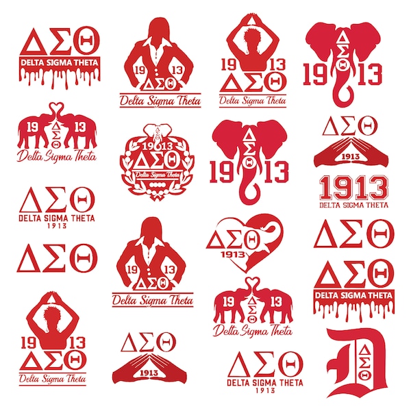 Delta Sigma Theta Clip Art - Etsy