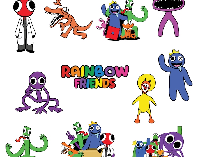Rainbow Friends Png - Etsy