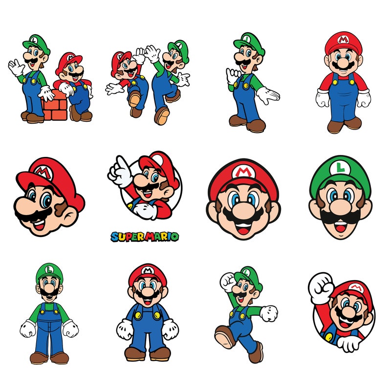 Mario Svg - Etsy