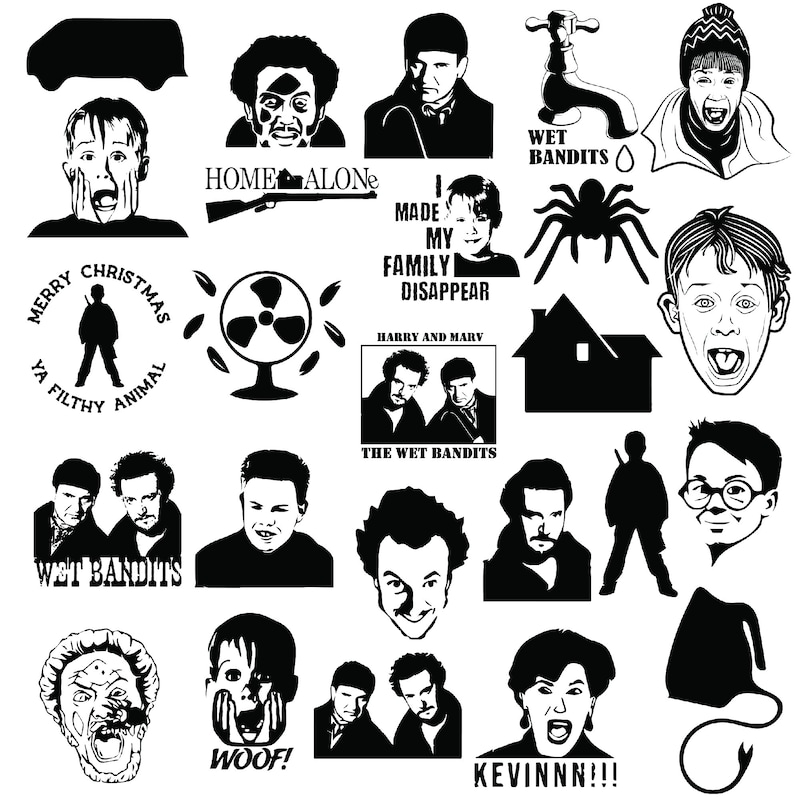 Home Alone Clip Art - Etsy