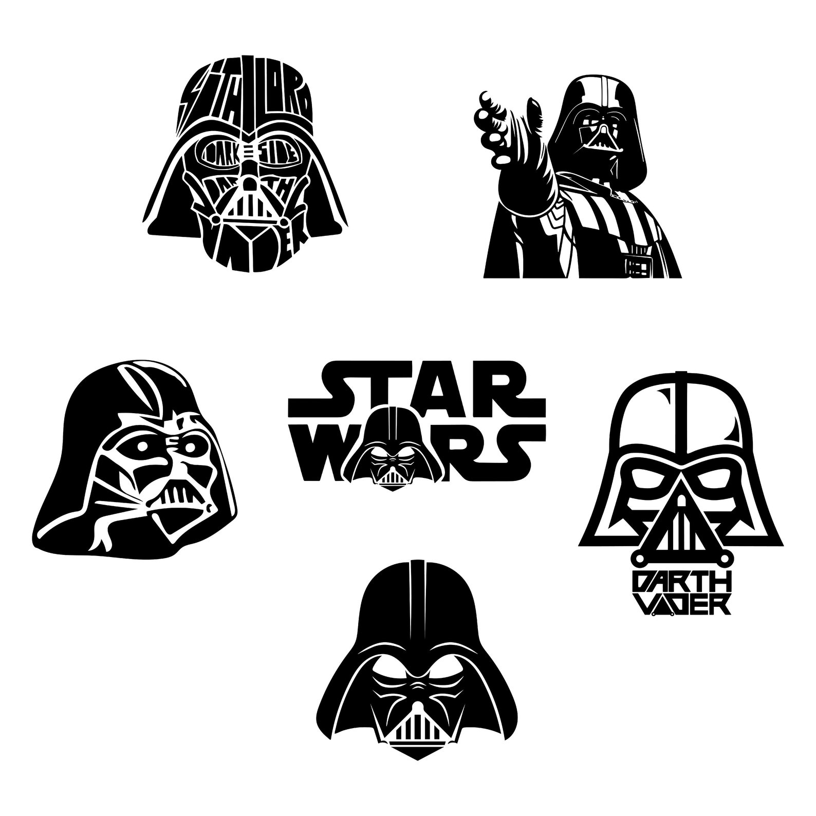 Darth Vader Svg Star Wars Svg Star Wars Svg Bundle Star Wars Squad Goal Svg Star Wars