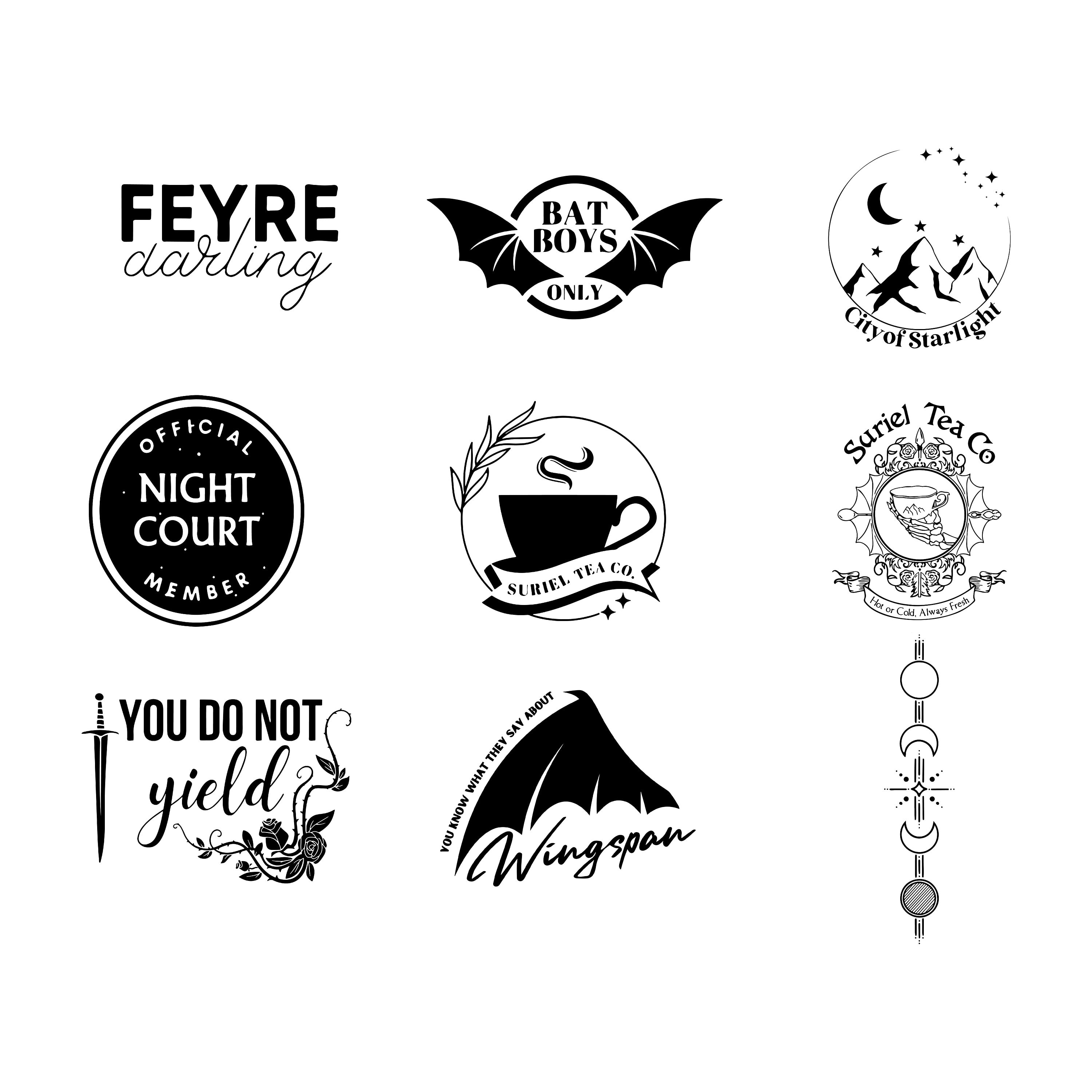ACOTAR Svg Bundle, ACOTAR Files Cricut, Acotar Velaris SVG Bundle ...