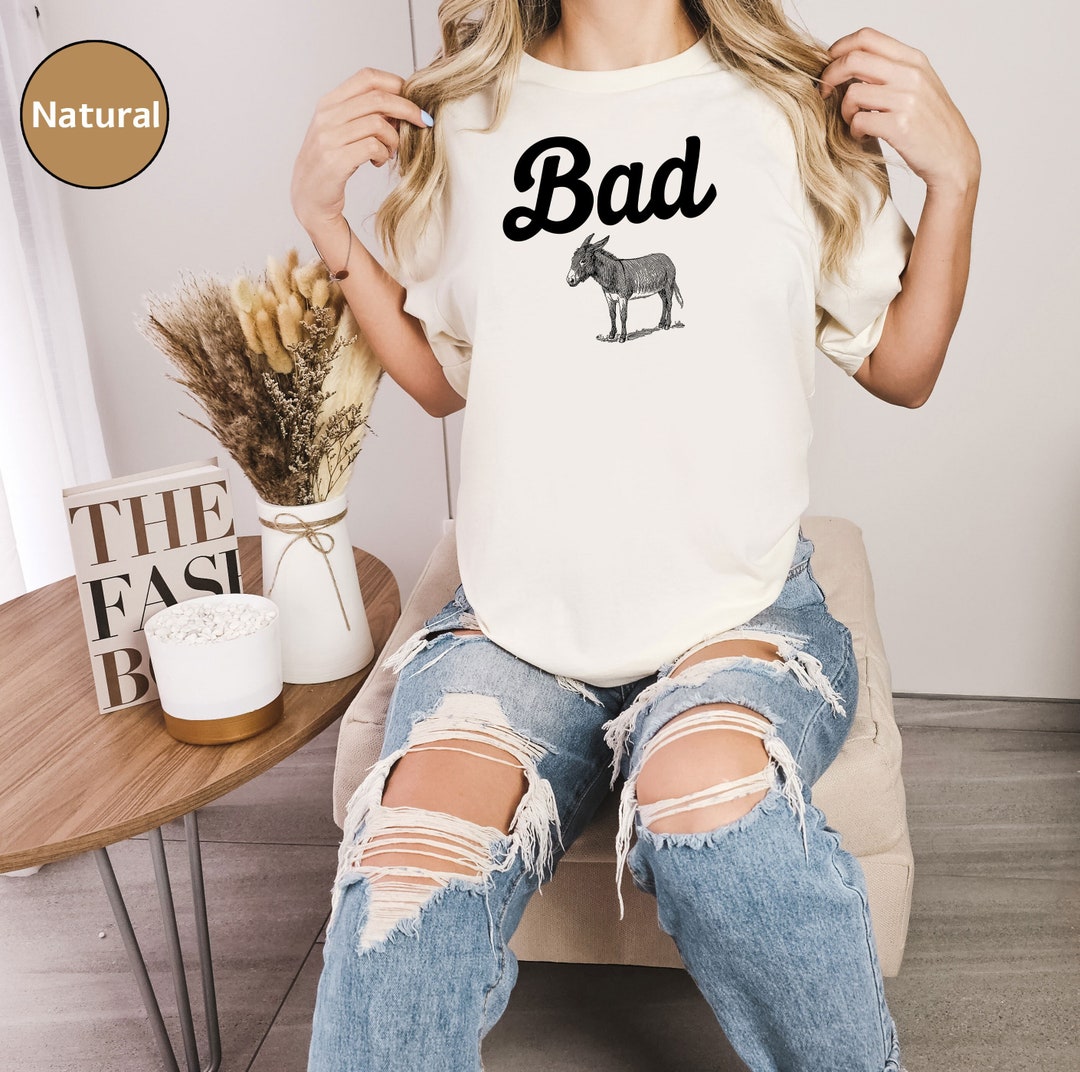 Funny Bad Ass Donkey T Shirt for Men and Women, Donkey Tshirt, Total ...