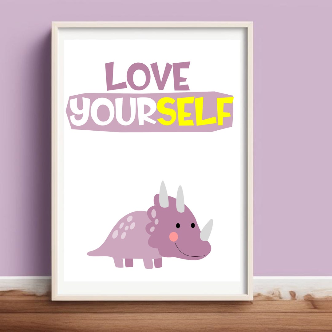 Motivational Posters, Dinosaurs Poster, DIGITAL PRINT, Cute Poster ...