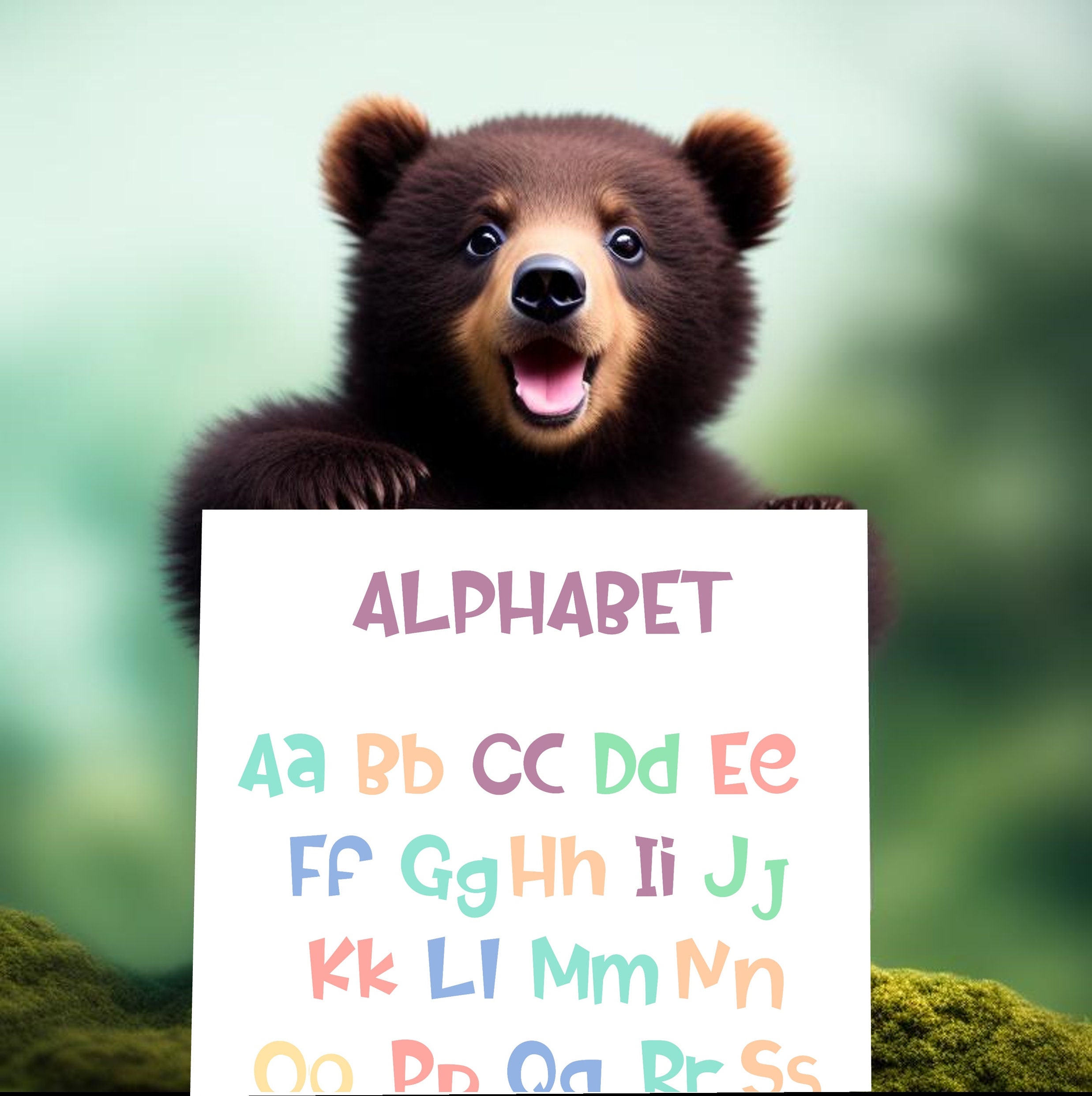 Alphabet Poster, DIGITAL PRINT, Cute Print, Wall Decor, Classroom ...