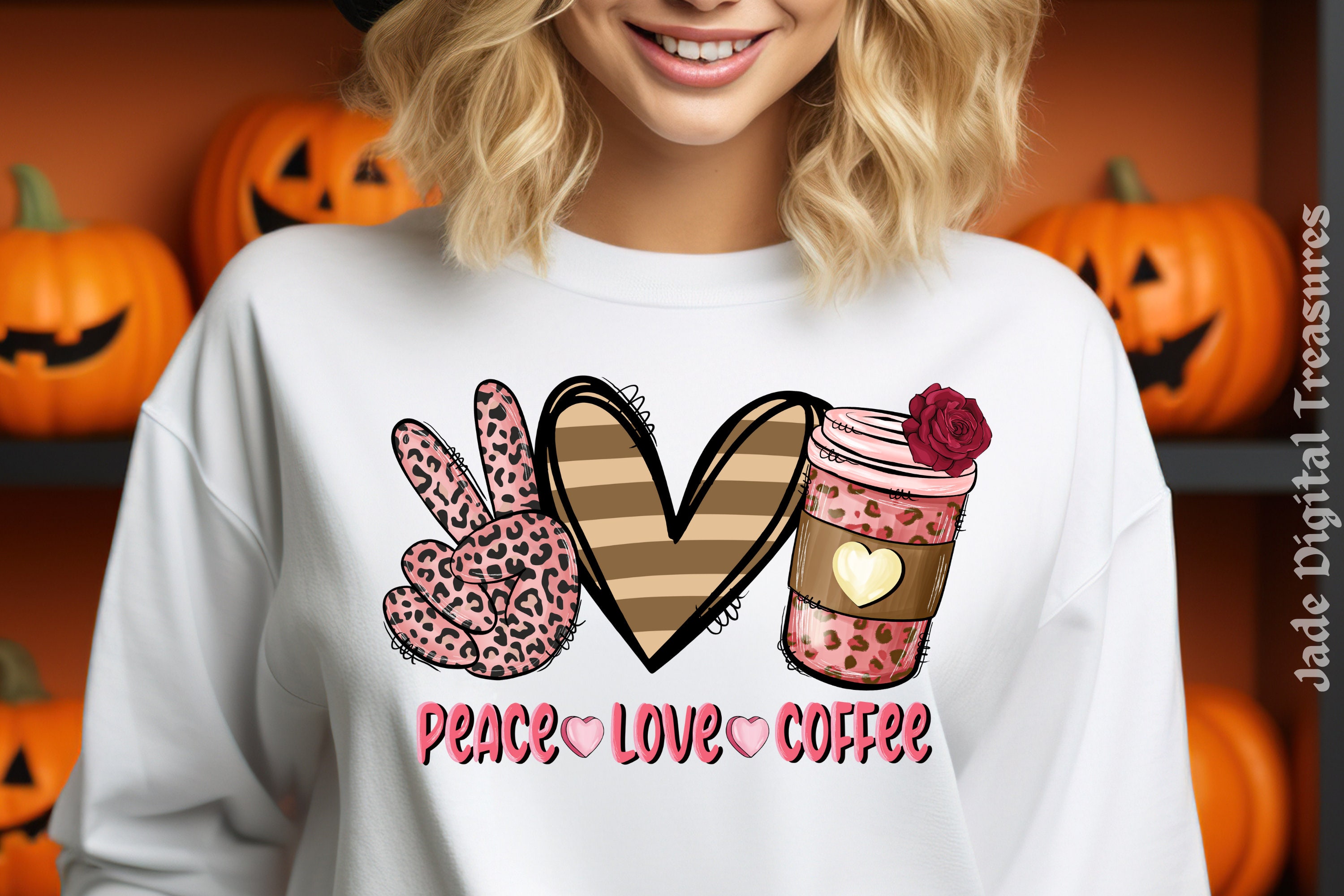 Peace Love Coffee Png, Peace Love Coffee, Coffee Png, Sublimation ...