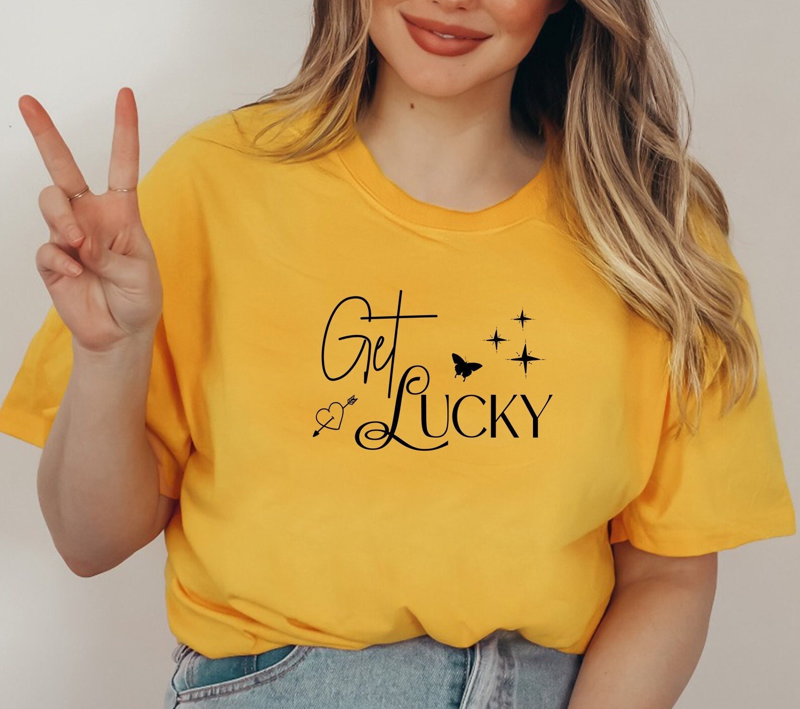 Get Lucky Svg Lucky Girl Svg Motivationel Quotes Svg St Etsy