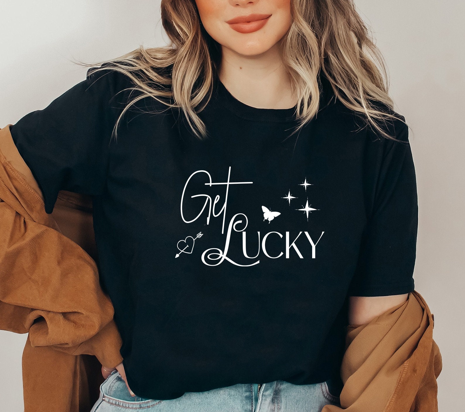 Get Lucky Svg Lucky Girl Svg Motivationel Quotes Svg St Etsy
