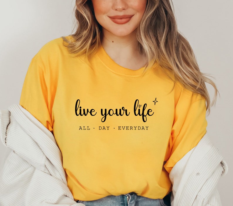 Live Your Life Svg, Self Love Svg, Motivational Quotes Svg, SVG File ...