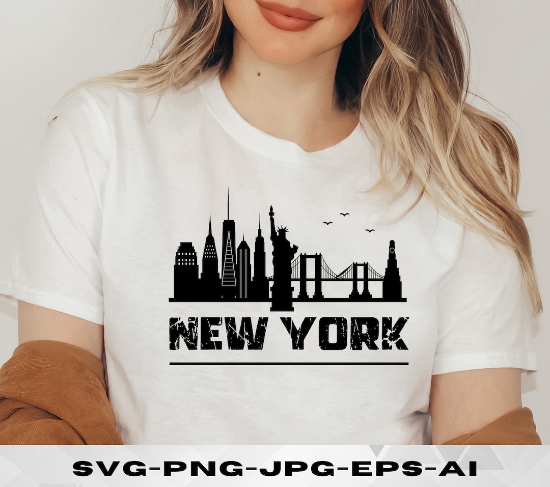 New York Svg, New York Skyline Svg ,new York Statue of Liberty Svg,new ...