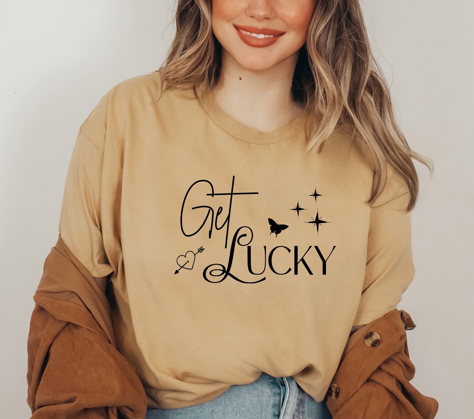 Get Lucky Svg Lucky Girl Svg Motivationel Quotes Svg St Etsy