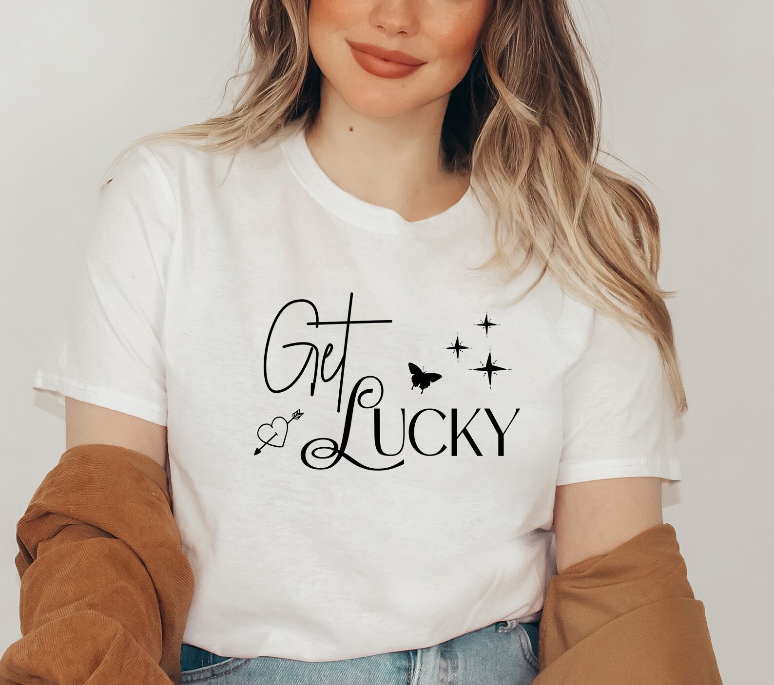 Get Lucky Svg Lucky Girl Svg Motivationel Quotes Svg St Etsy