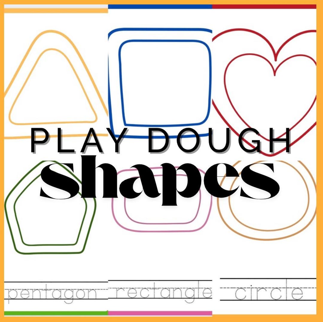 Shapes Play Dough Mat - Etsy