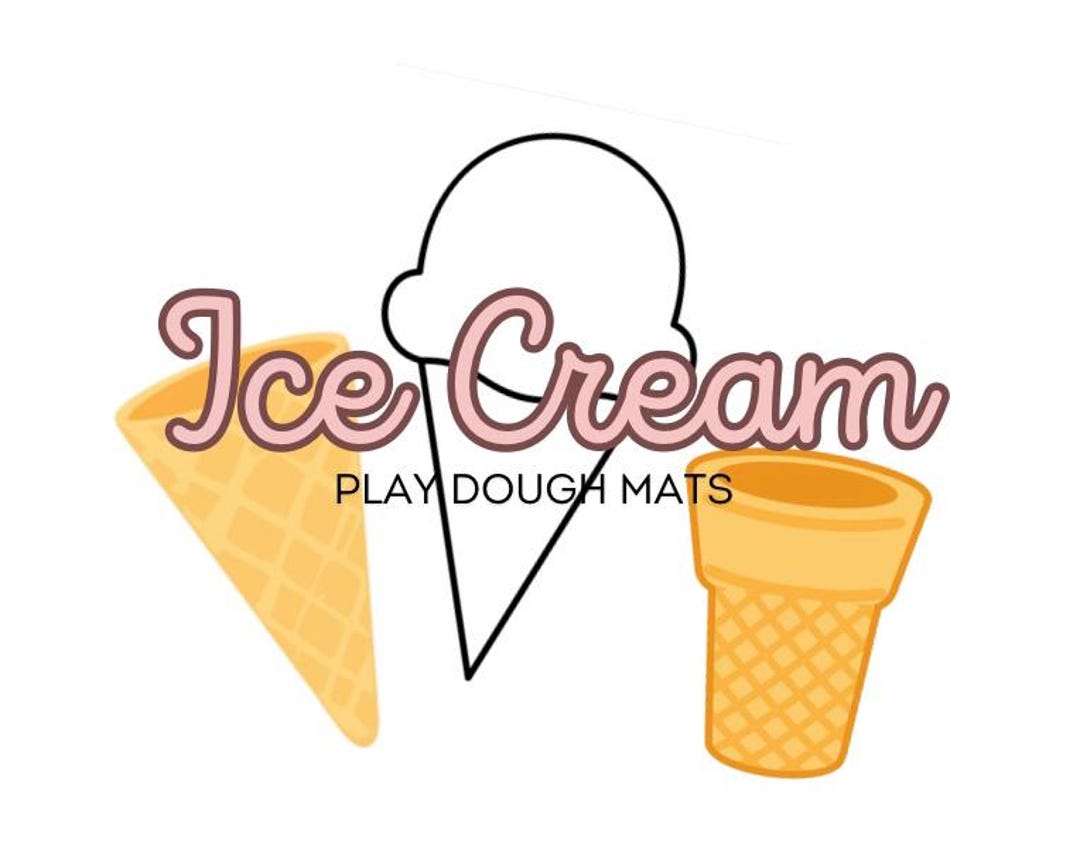 Ice Cream Play Dough Mats - Etsy