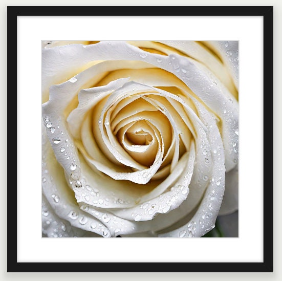 White Rose Elegance Printable Photo Art Digital Download - Etsy