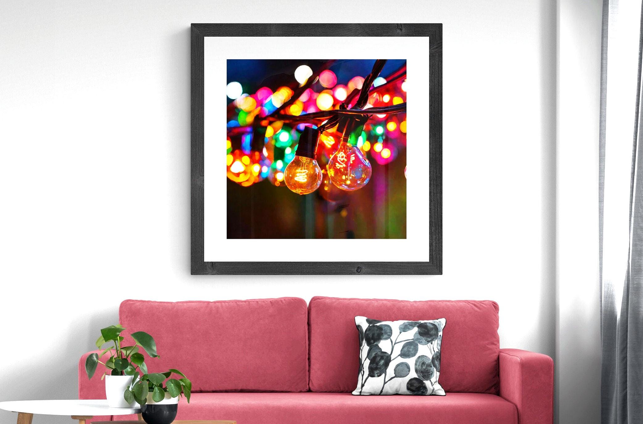 Printable Photo Art ~ Festoon Festivity ~ Party Lights ~ Digital ...
