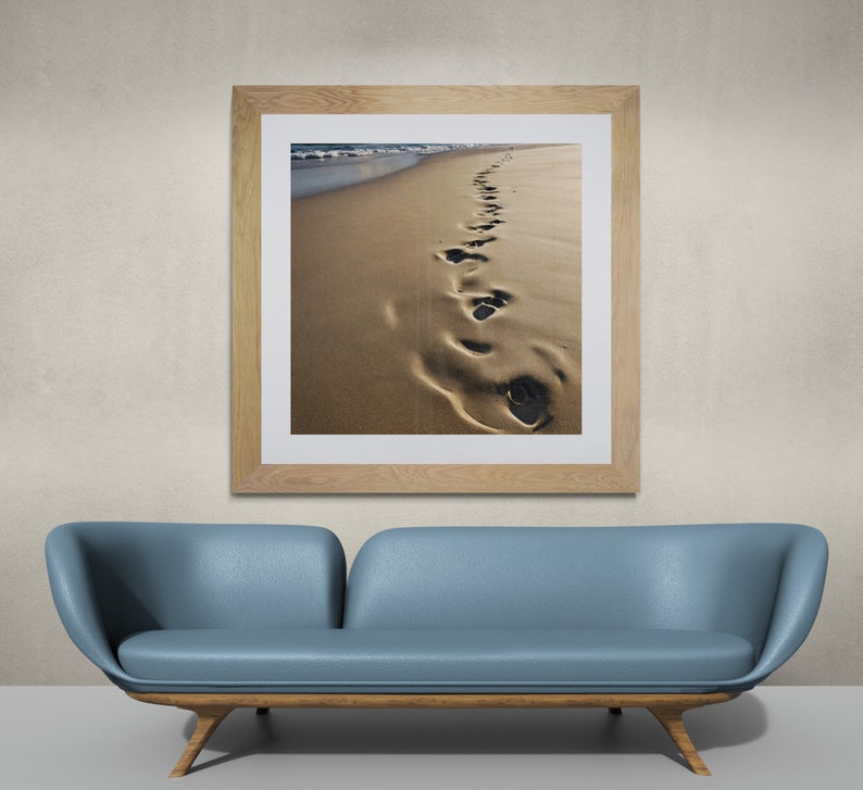 Printable Photo Art Footprints in the Beach Sand Digital Download - Etsy