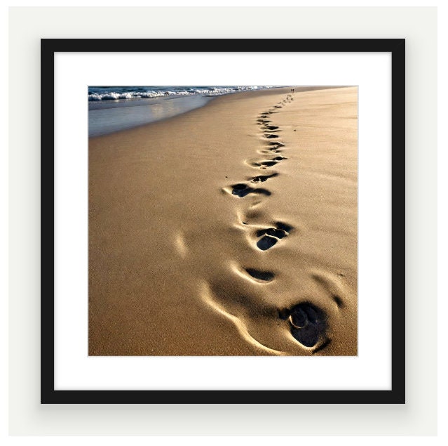 Printable Photo Art ~ Footprints in the Beach Sand ~ Digital Download ...