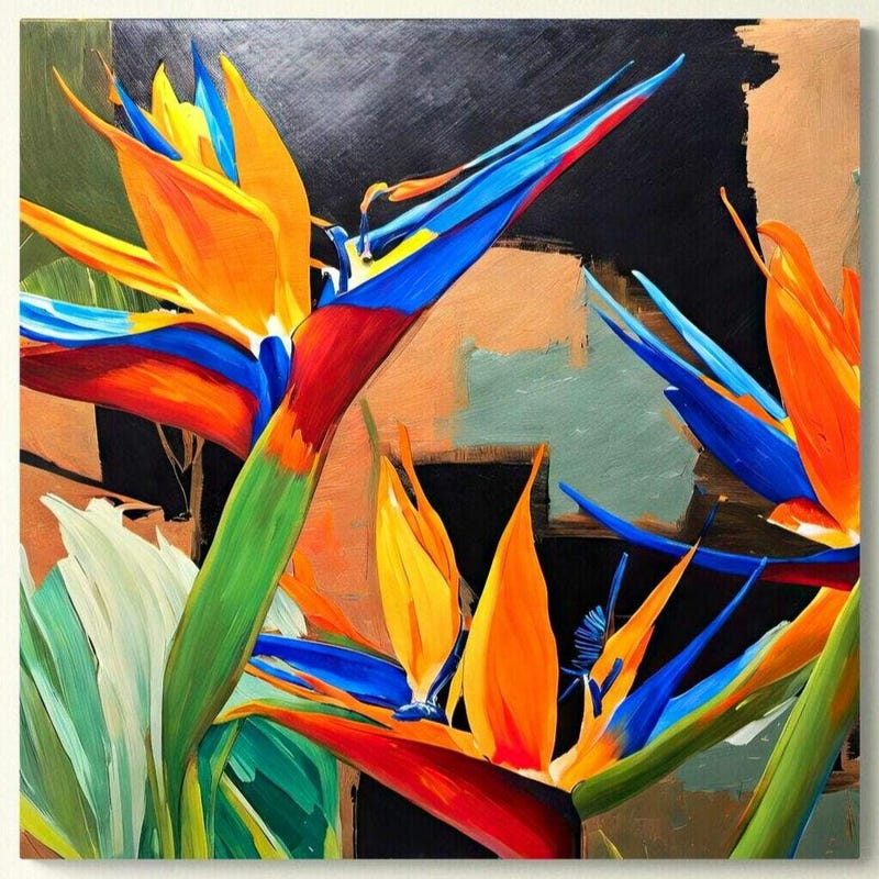 Bird of Paradise Art - Etsy