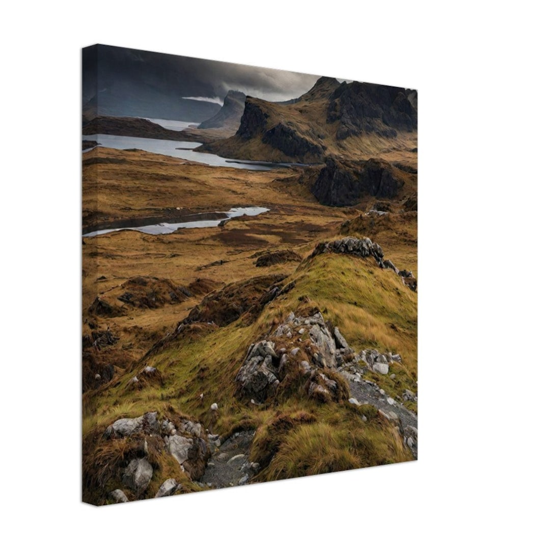 Isle of Skye Landscape Art ~ Stretched Canvas Wall Art ~ the Scottish ...